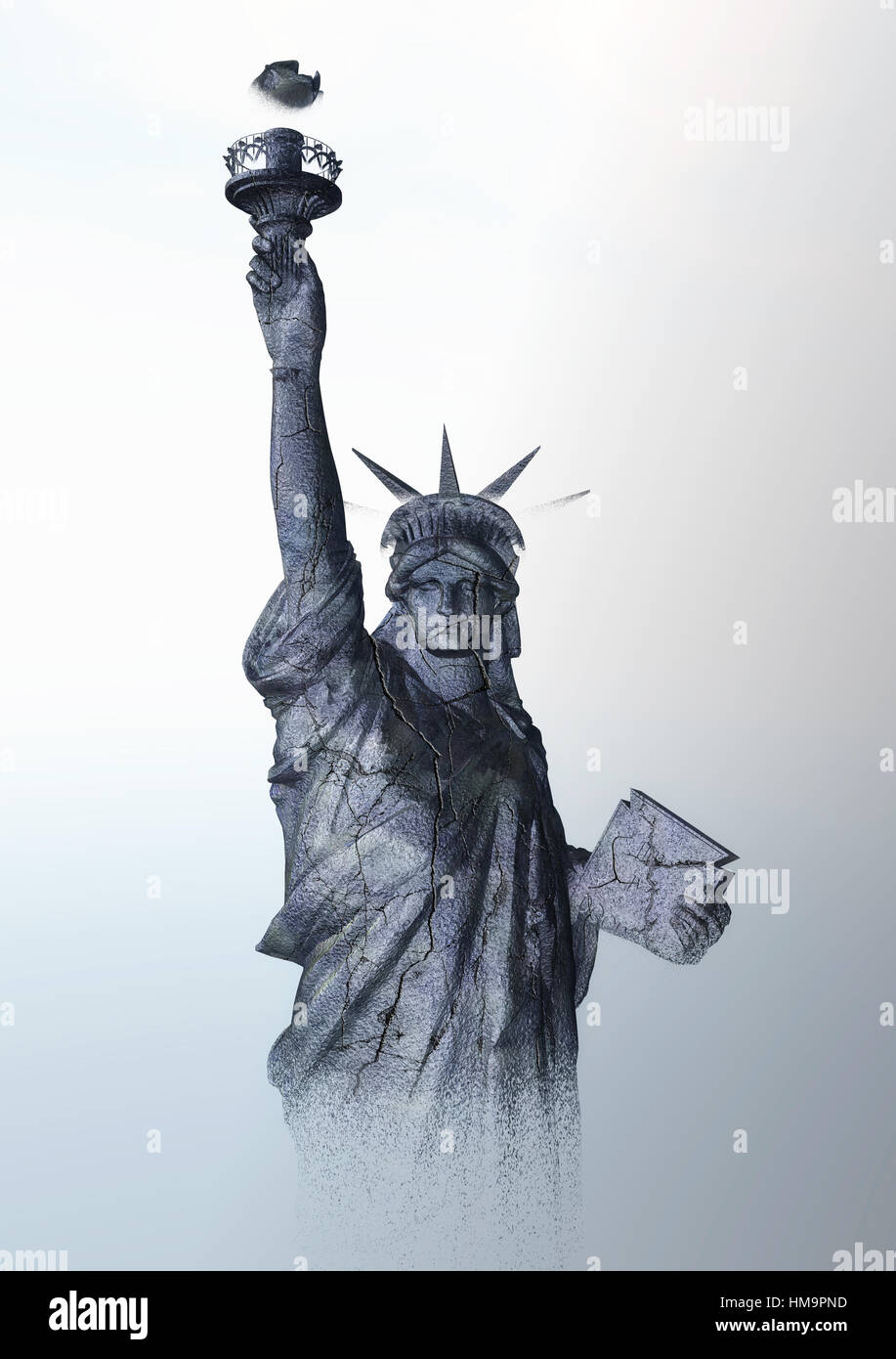 Digital Rendering of the Statue of Liberty Stock Photo - Alamy