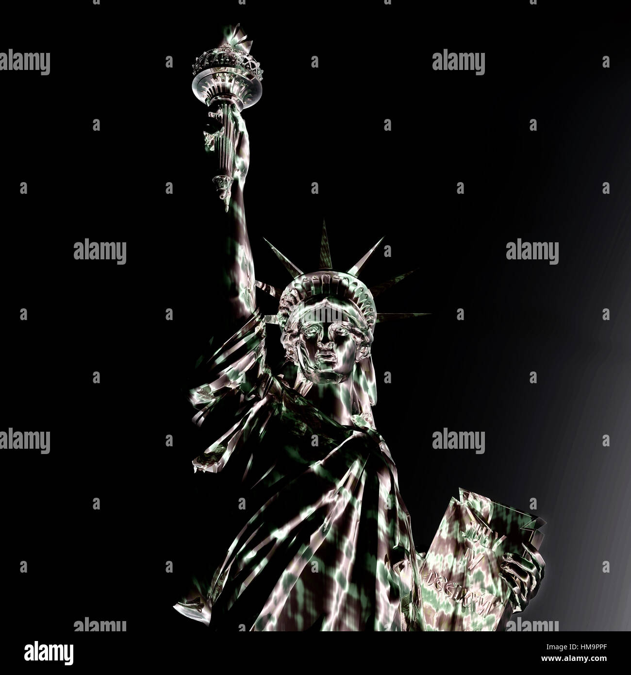 Digital Rendering of the Statue of Liberty Stock Photo - Alamy