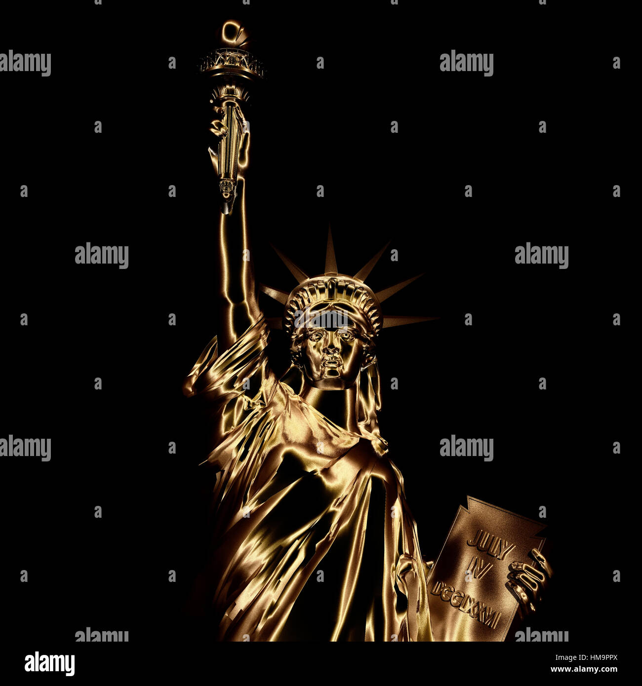 Digital rendering of the statue of liberty hi-res stock photography and ...