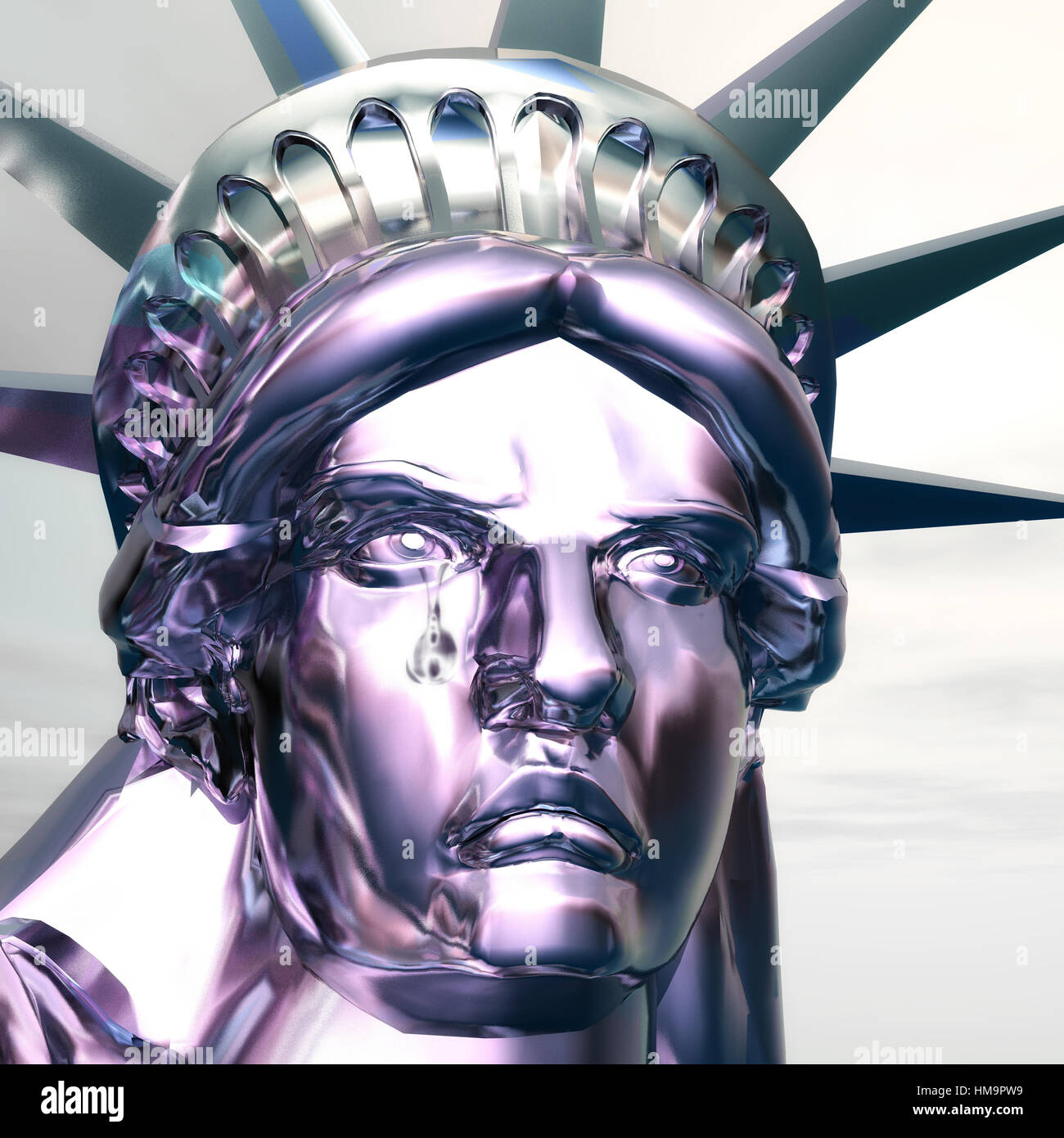 Crying statue of liberty hi-res stock photography and images - Alamy