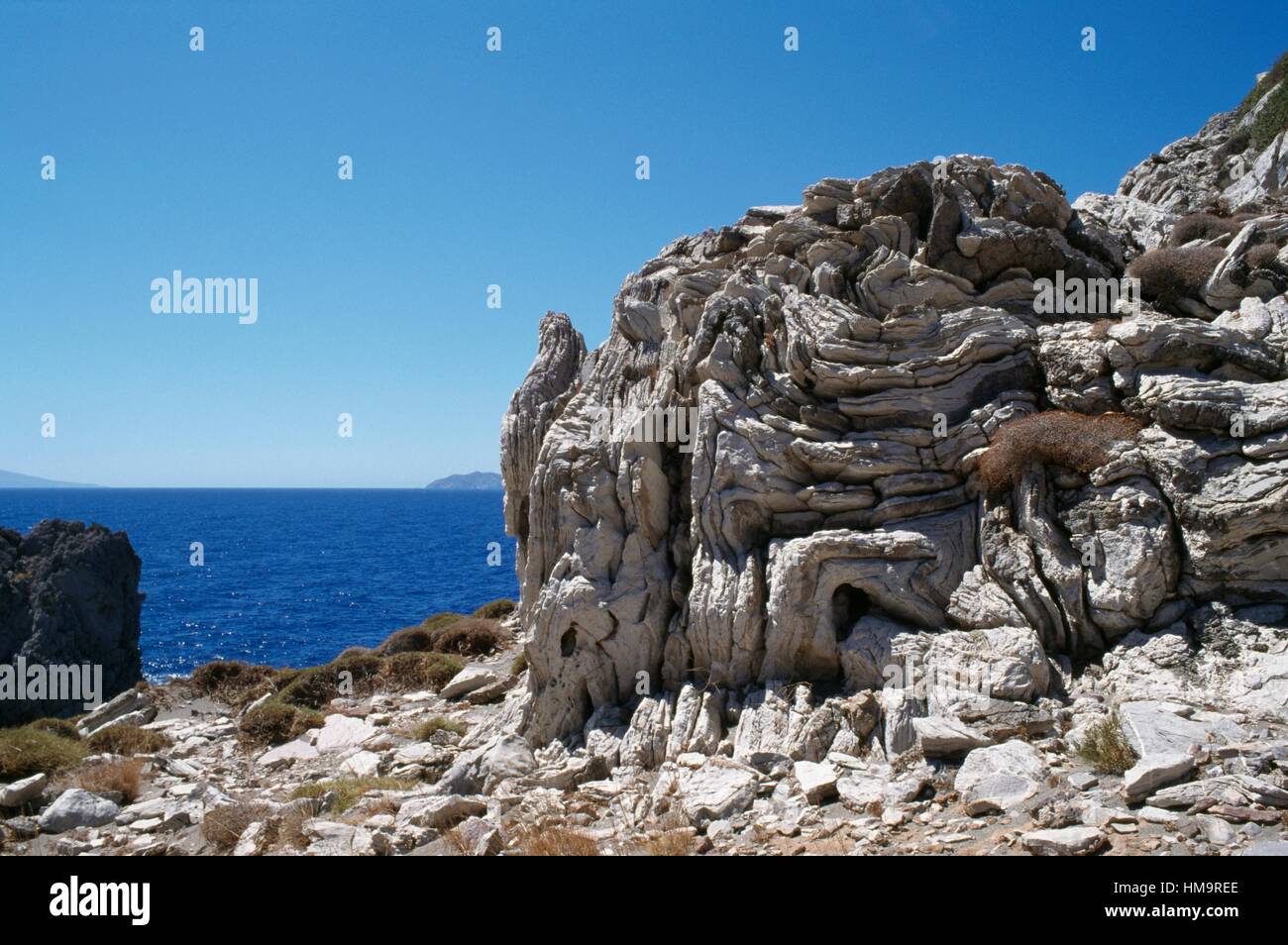 Eroded formations, Agios Pavlos, Crete, Greece Stock Photo - Alamy