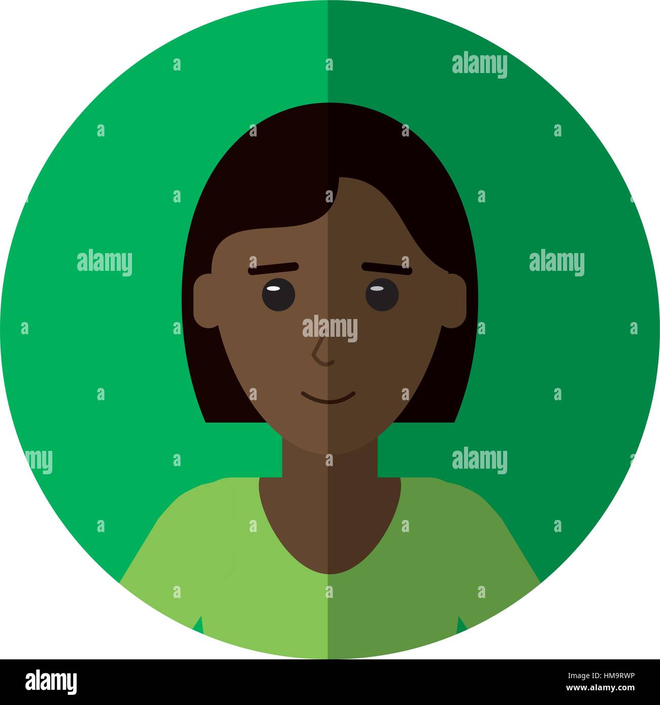 woman short hair ethnicity shadow Stock Vector Image & Art - Alamy