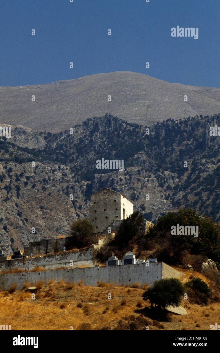 Cemetery, Mount Ida (Psiloritis), Crete, Greece Stock Photo - Alamy