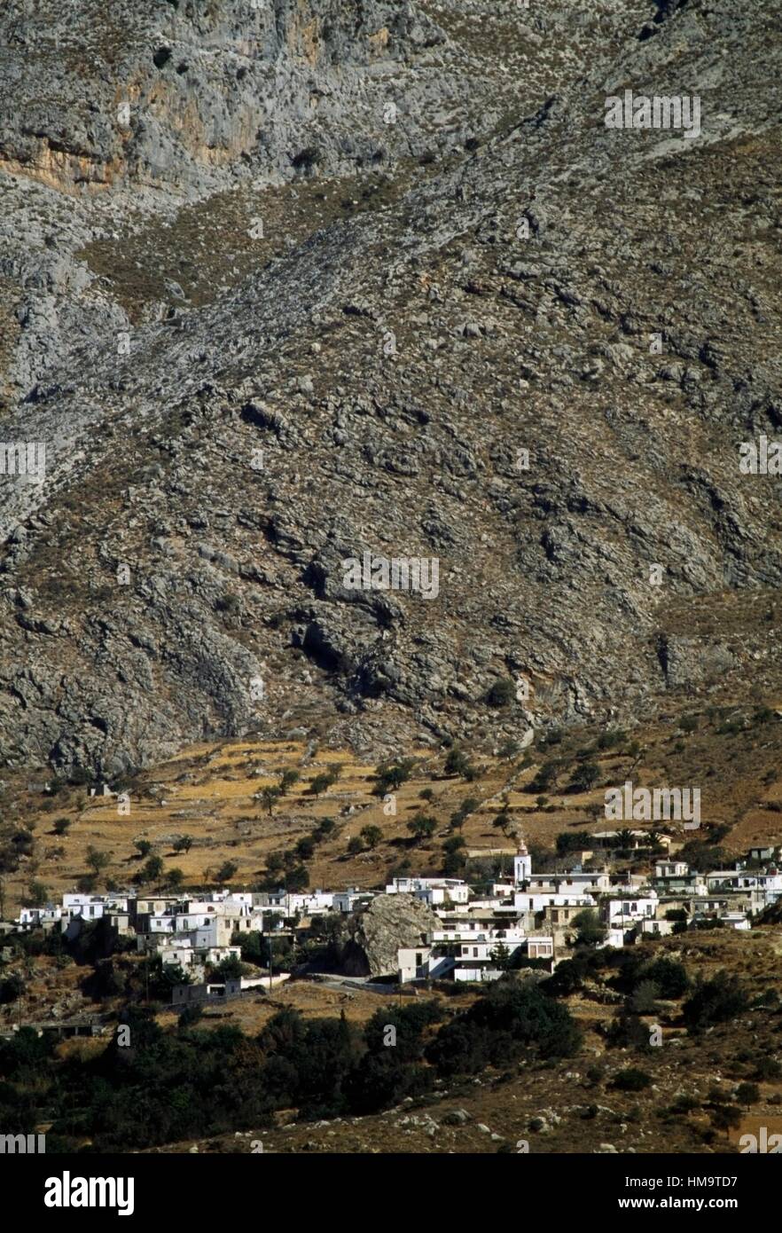 The village of Spili, Crete, Greece Stock Photo - Alamy