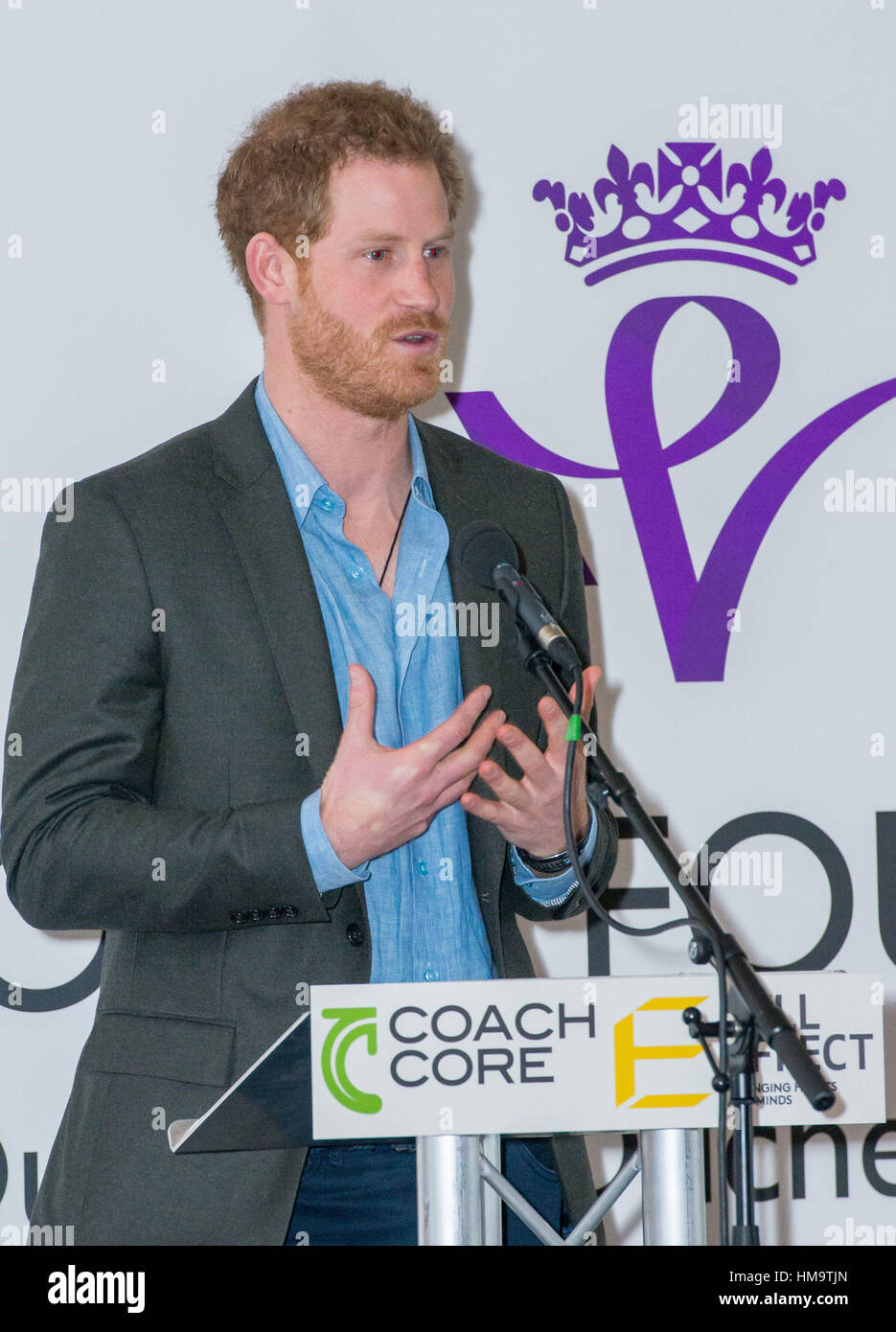 Prince Harry attends a Coach Core graduation ceremony at Nottingham ...
