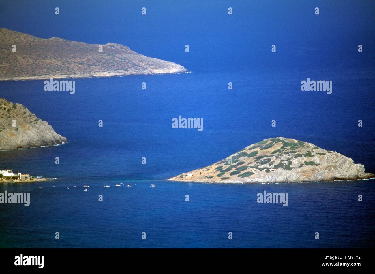 Islet, Mochlos Bay, Crete, Greece Stock Photo - Alamy
