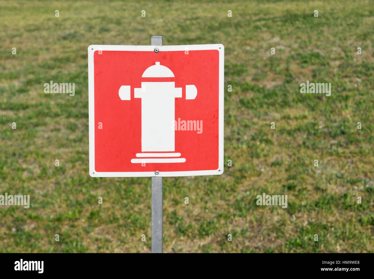 fire hydrant sign Stock Photo - Alamy