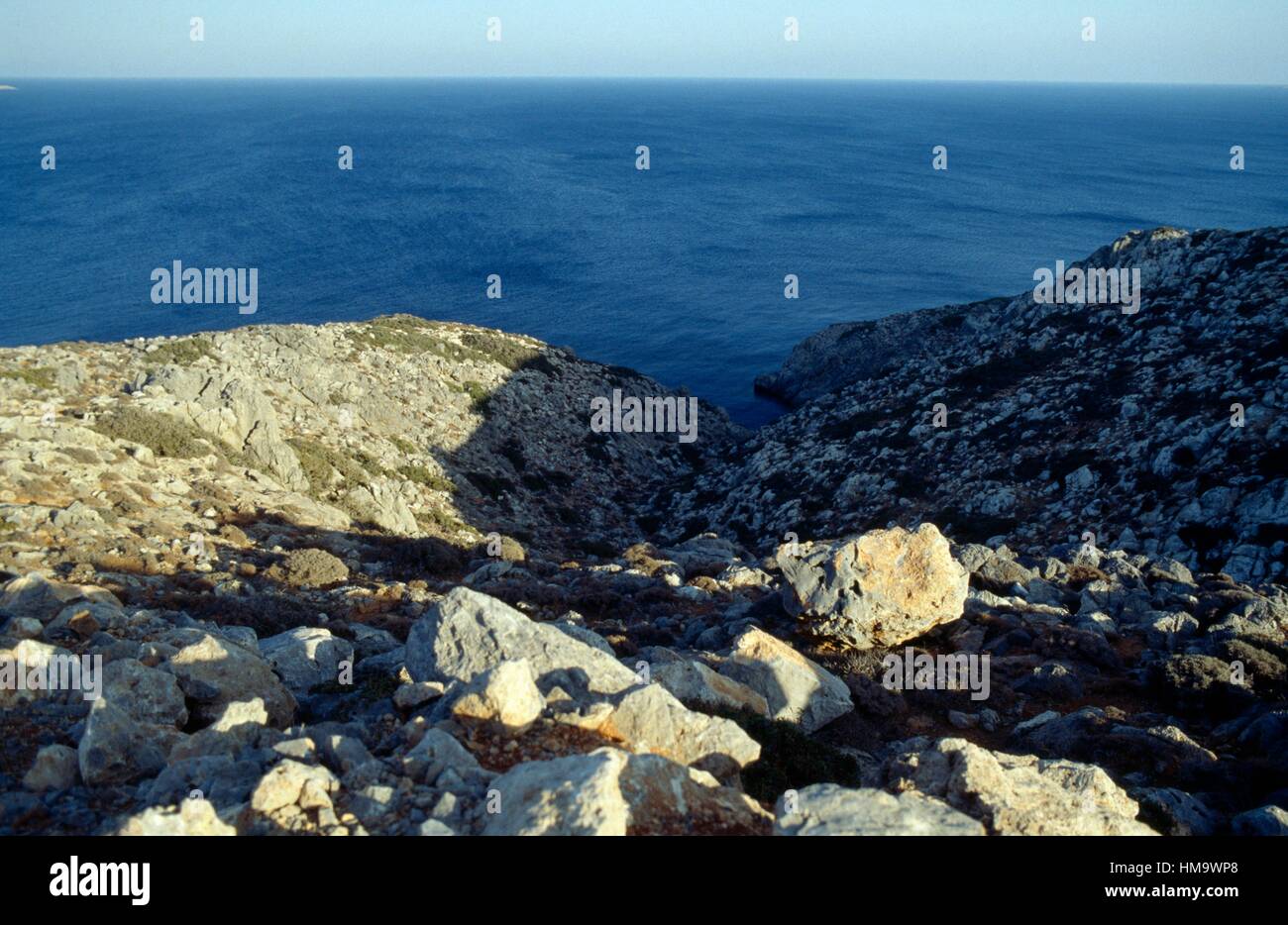 Cliff near Palekastro, Crete, Greece Stock Photo - Alamy