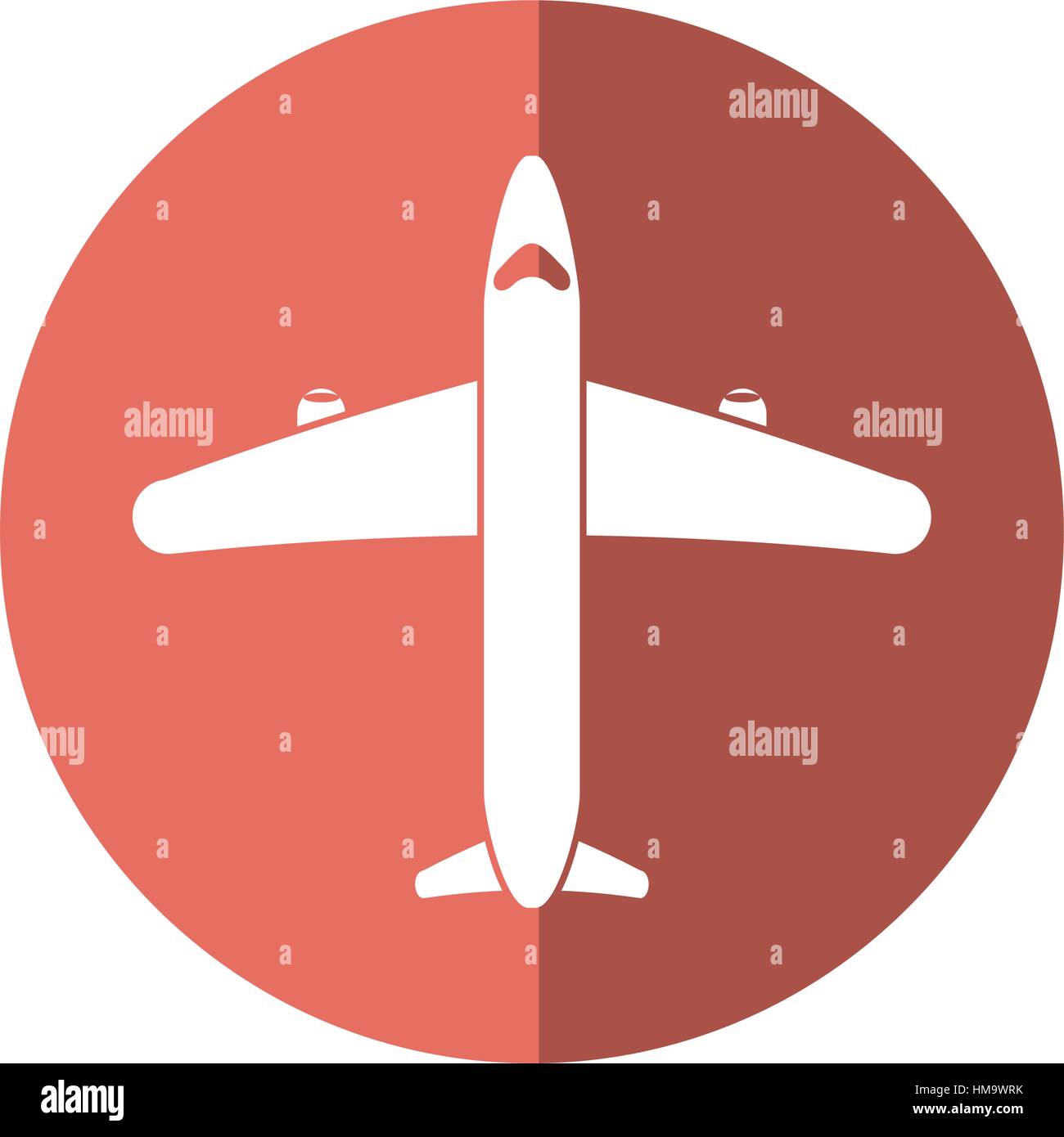 Shadow flying airplane aircraft Stock Vector Images - Alamy