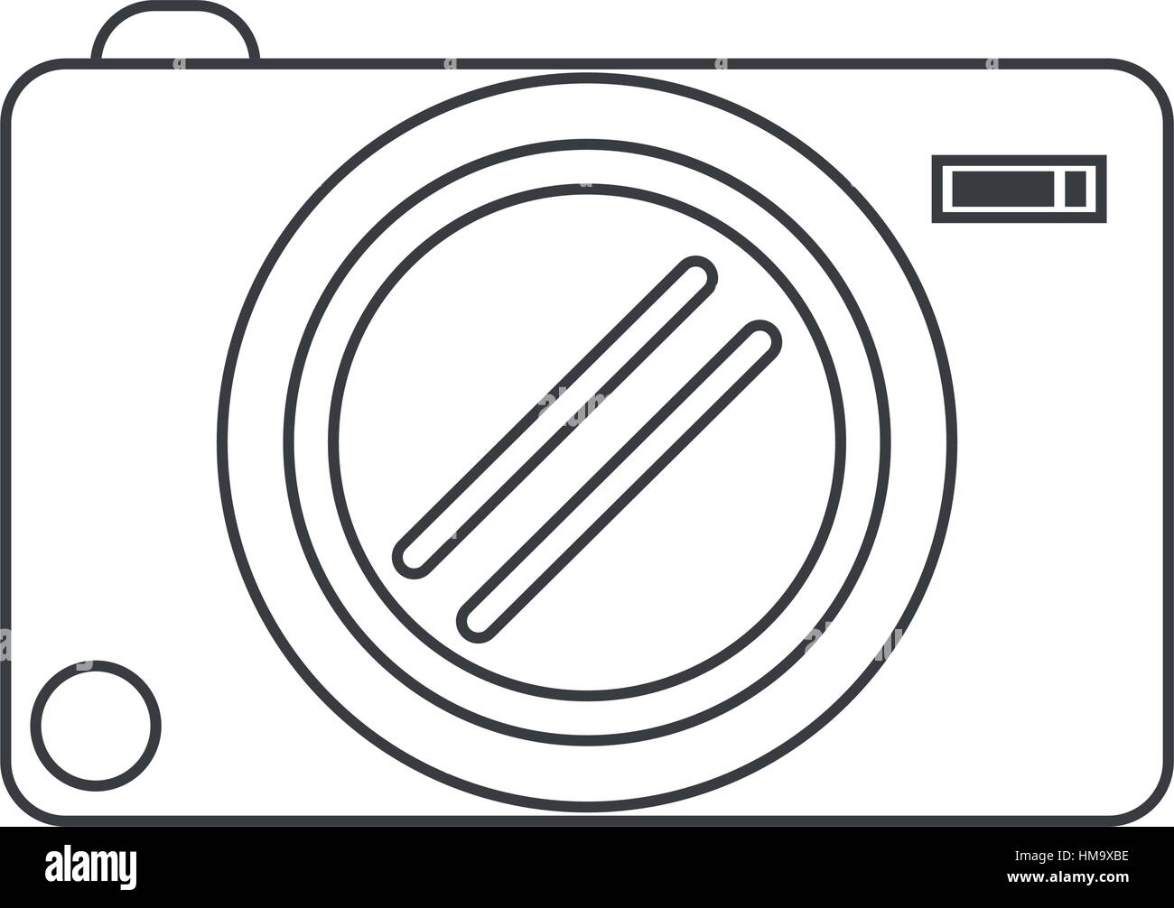 photo camera picture image thin line Stock Vector Image & Art - Alamy