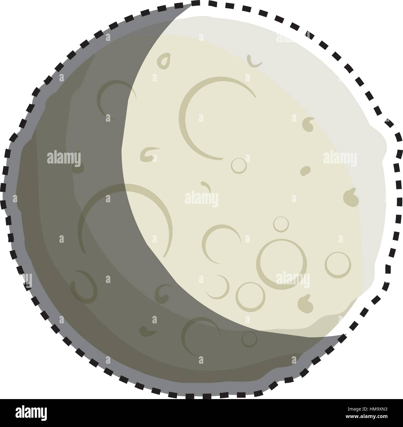 moon of the solar system vector illustration design Stock Vector Image ...