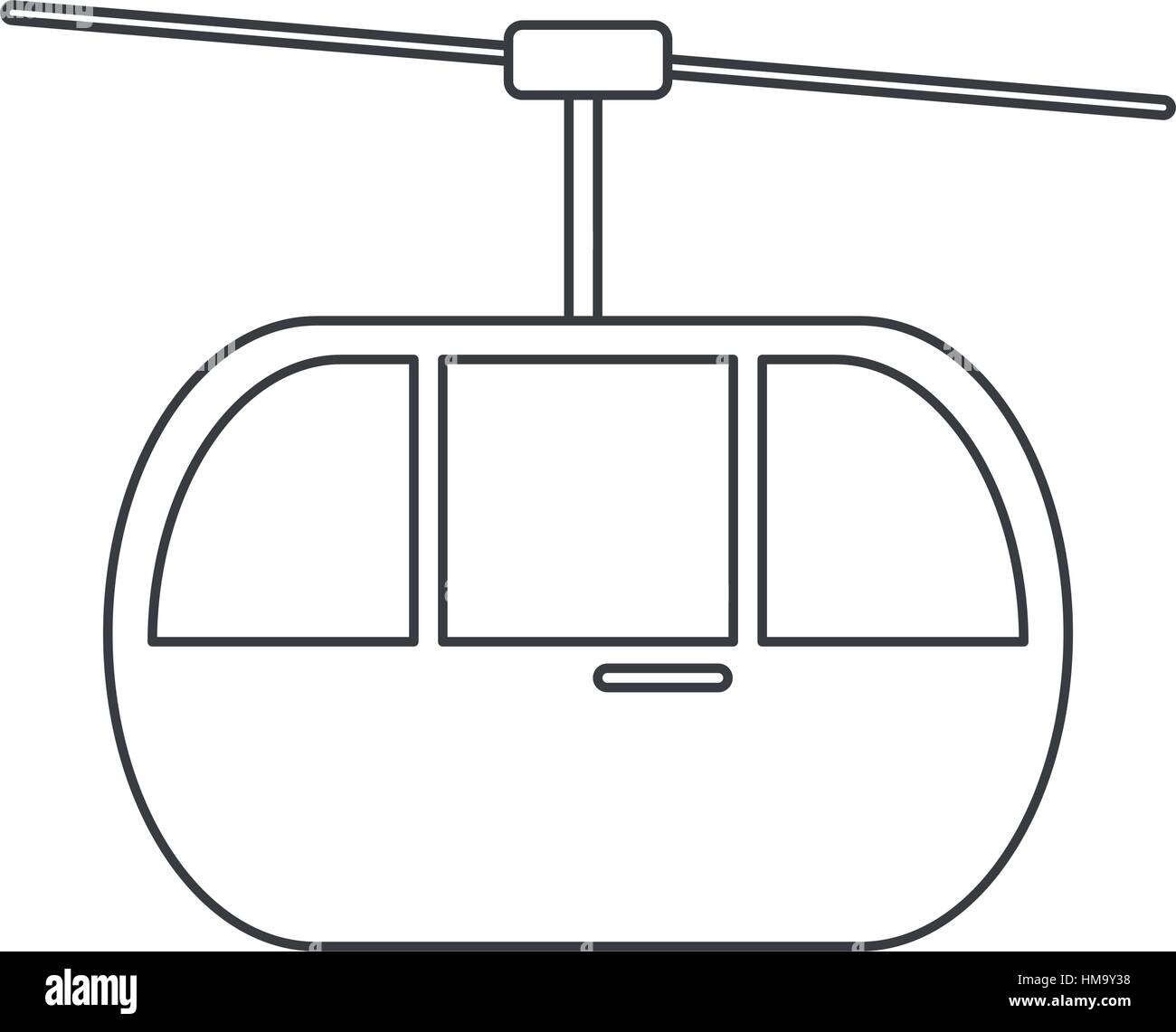 Modern cable car ski Stock Vector Images - Alamy