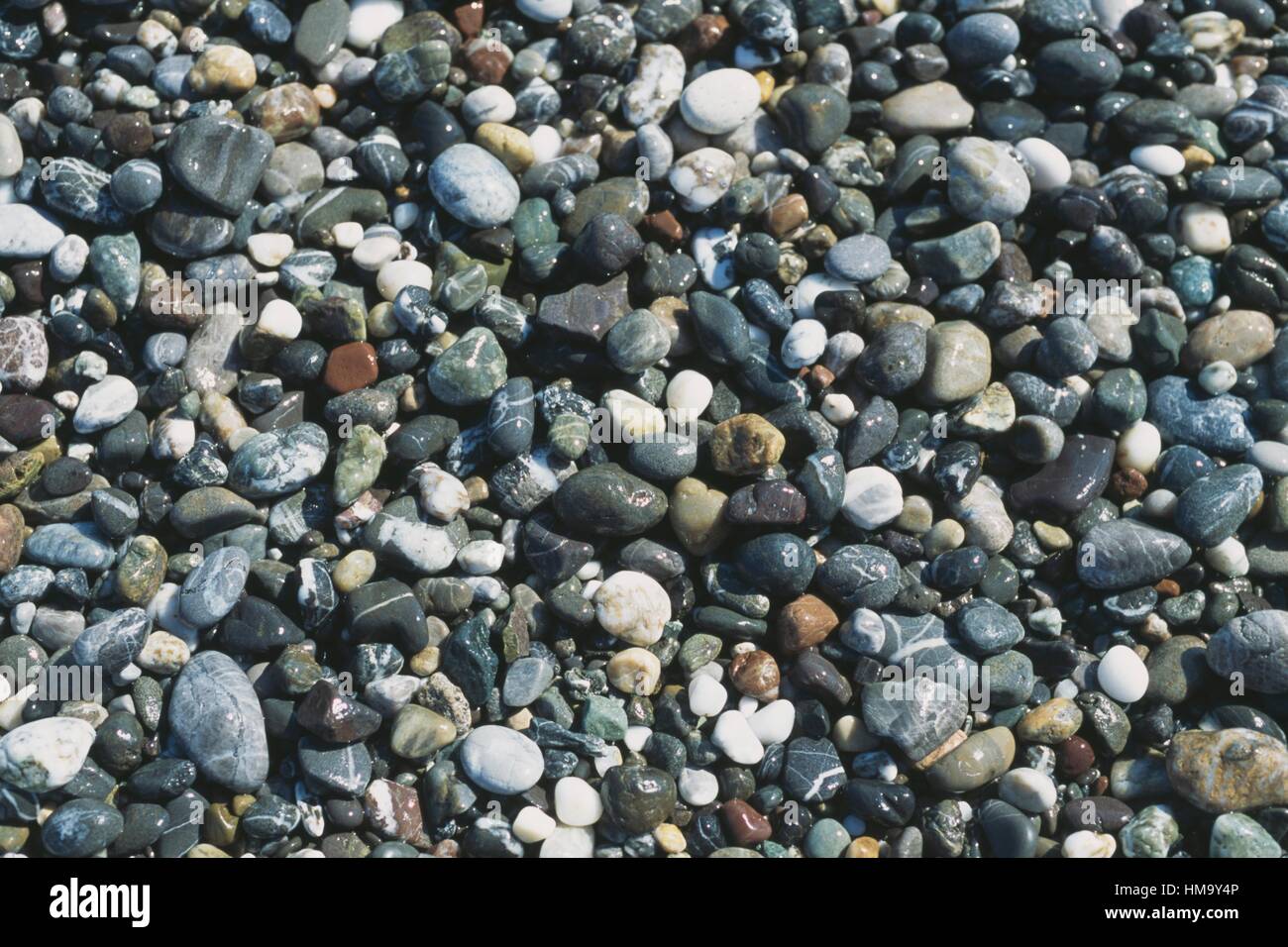 Coloured pebbles and stones, Crete, Greece Stock Photo - Alamy