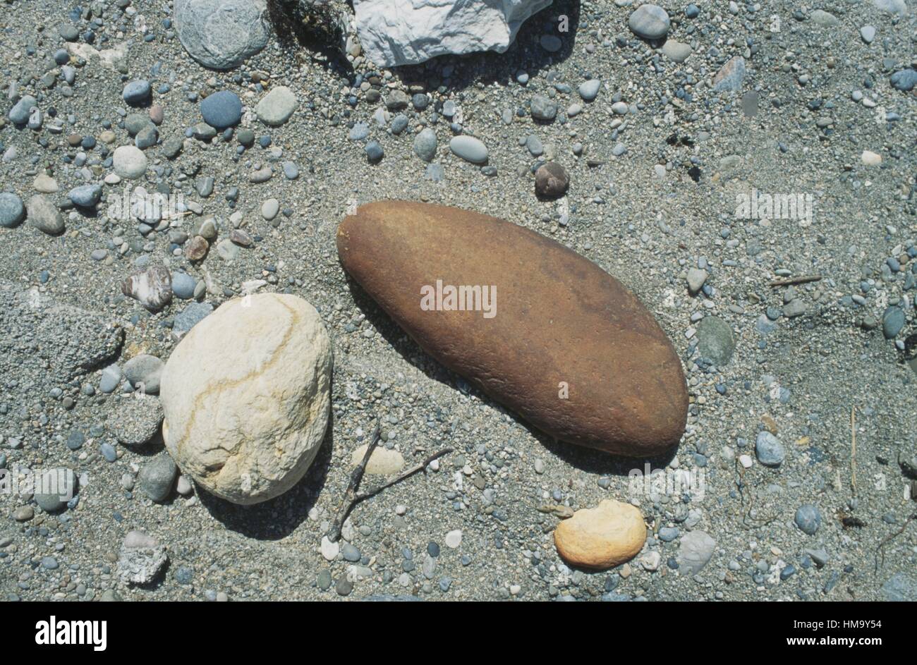 Coloured stones and sand, Crete, Greece Stock Photo - Alamy