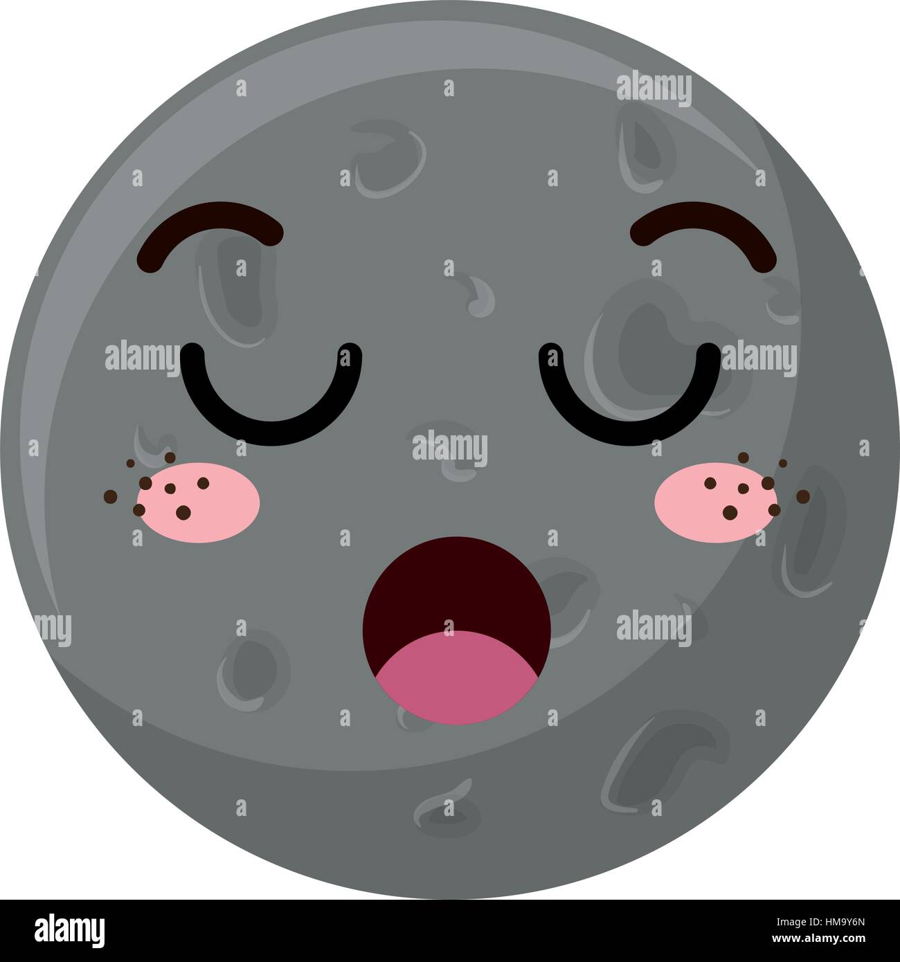 Planet of the solar system comic character vector illustration design ...