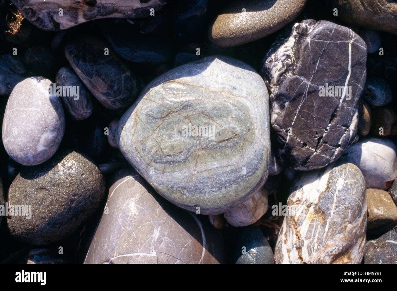 Mottled rocks with lines, Crete, Greece Stock Photo - Alamy