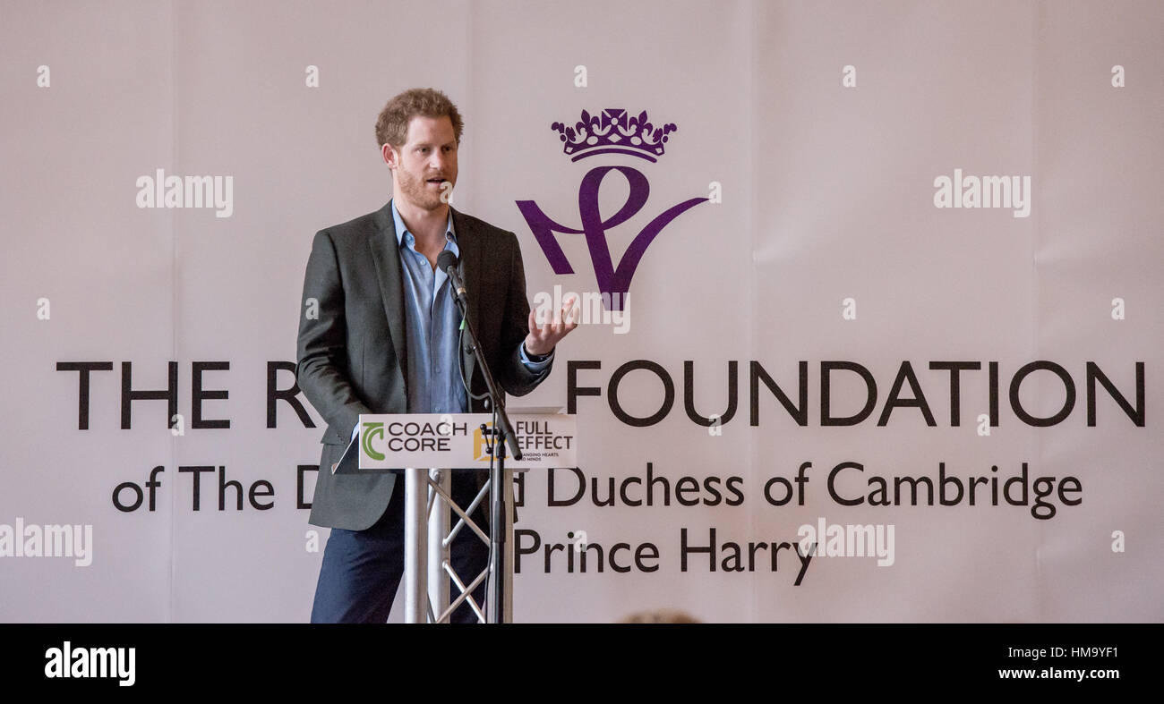Prince Harry attends a Coach Core graduation ceremony at Nottingham ...