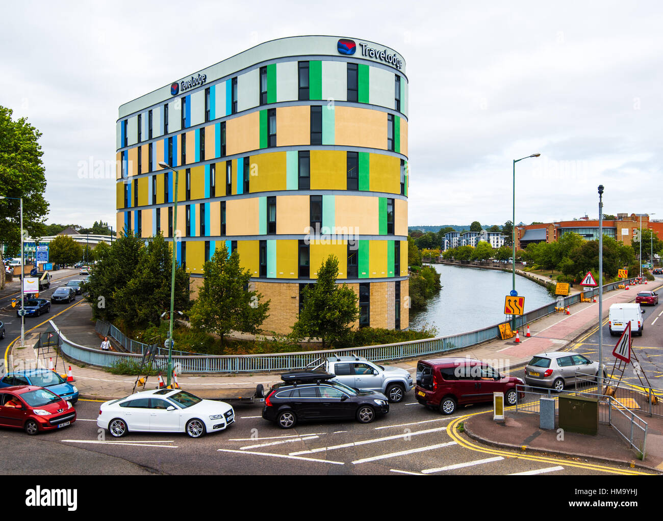 The multi-coloured Travelodge building is a notable landmark in central ...