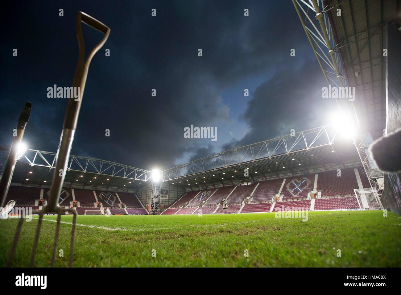 Tynecastle stadium general view hi-res stock photography and images - Alamy