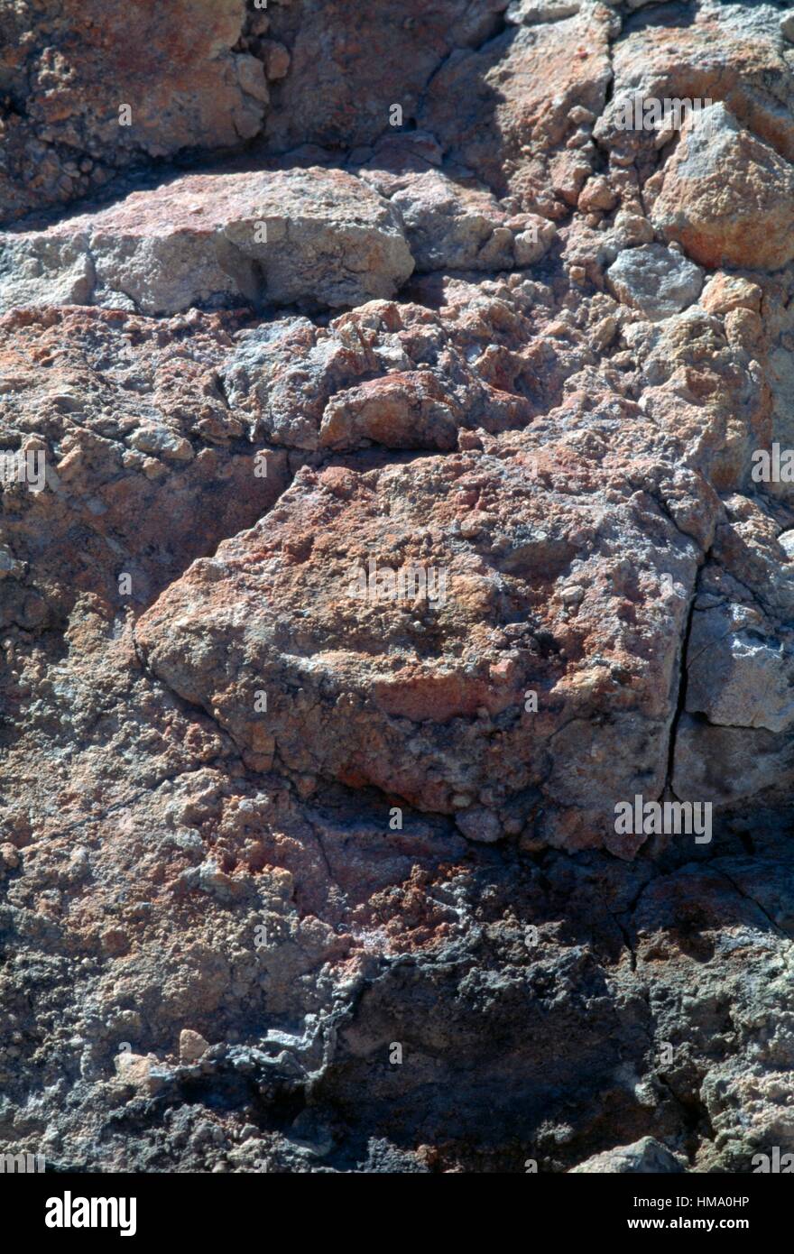 Volcanic rock on sulfur rich ground hi-res stock photography and images ...
