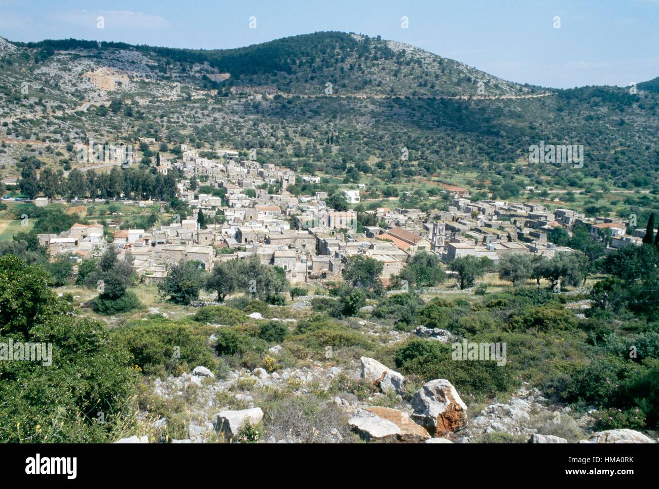 Vessa village, Chios island, Greece Stock Photo - Alamy