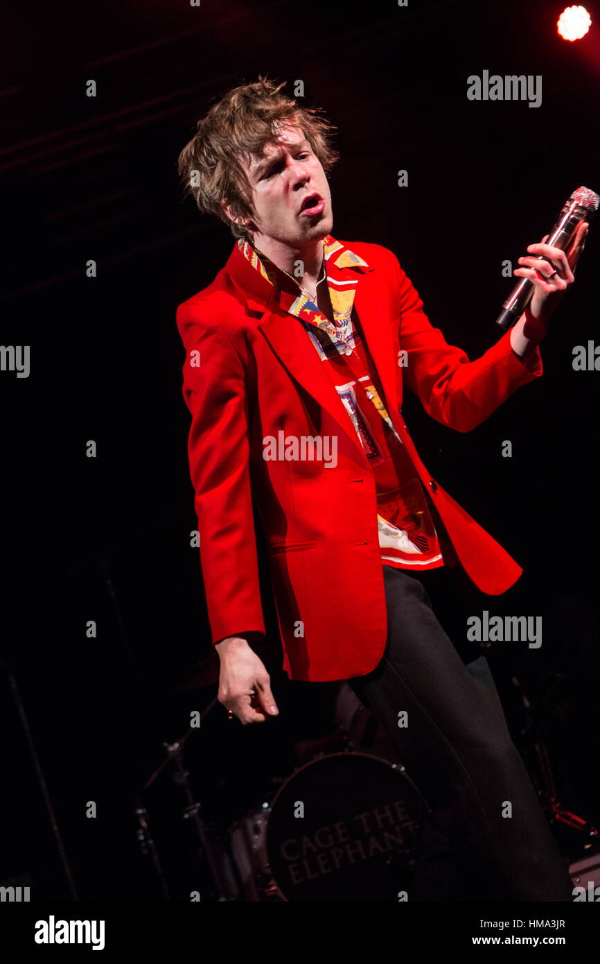 Milan, Italy. 31st Jan, 2017. The American rock band CAGE THE ELEPHANT ...