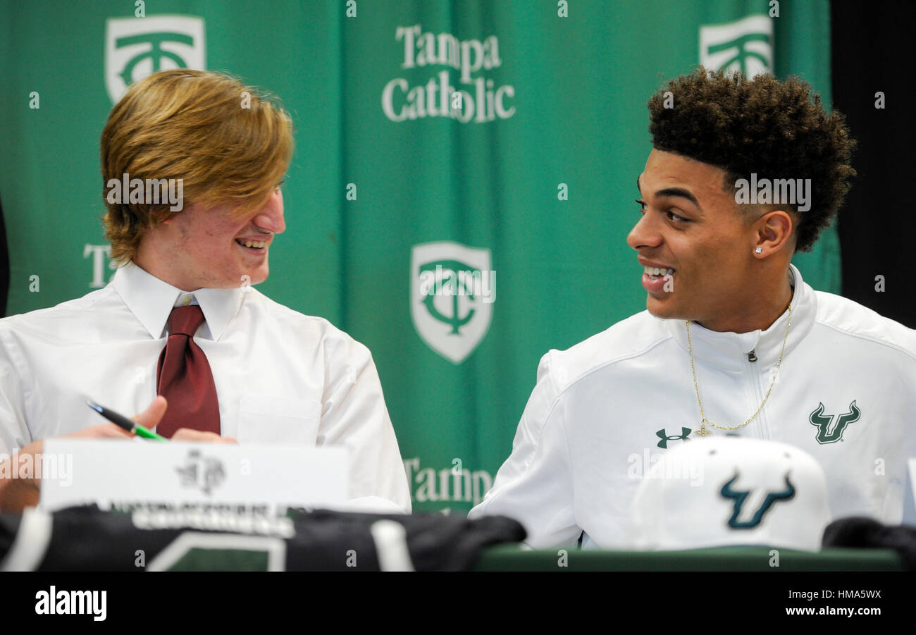 Tampa, Florida, USA. 1st Feb, 2017. CHRIS URSO | Times.Tampa Catholic's ...