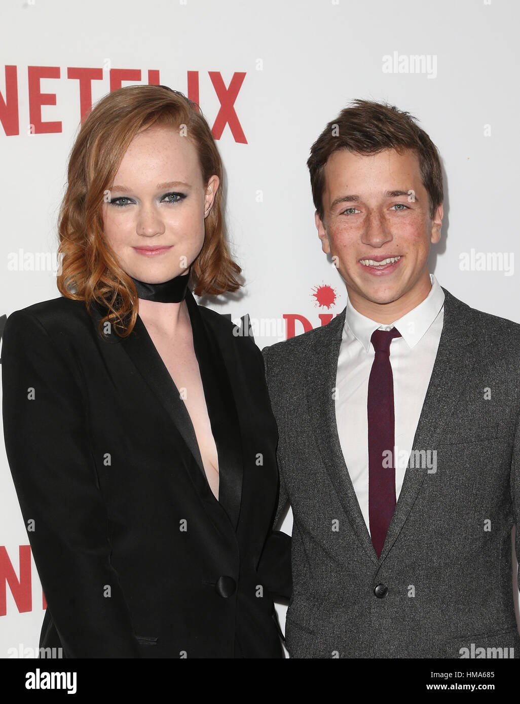 Hollywood, California, USA. 2nd February 2017. Liv Hewson, Skyler ...