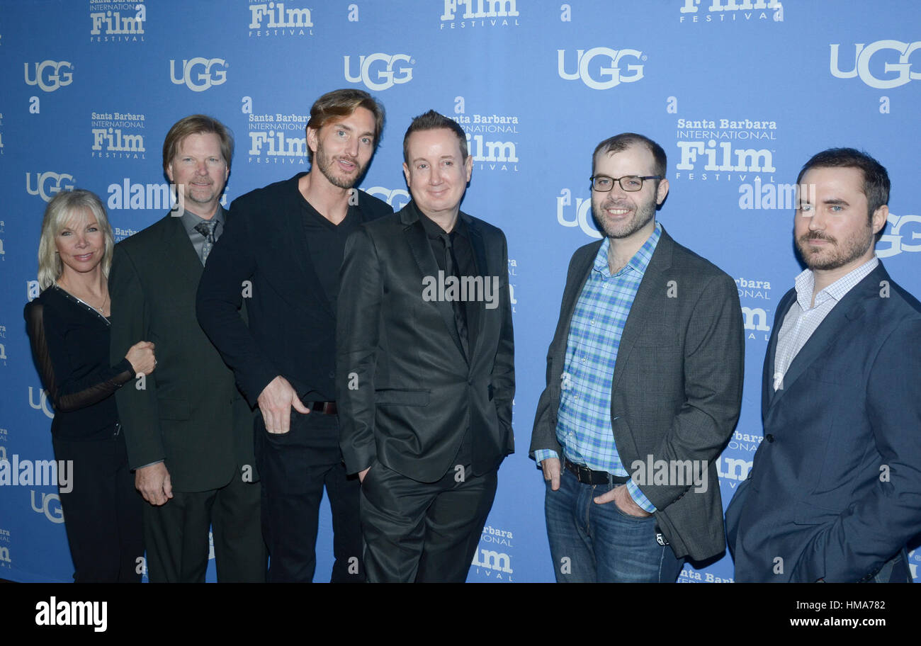 Santa Barbara, California, USA. 1st February 2017. (L-R) Musician Annie ...