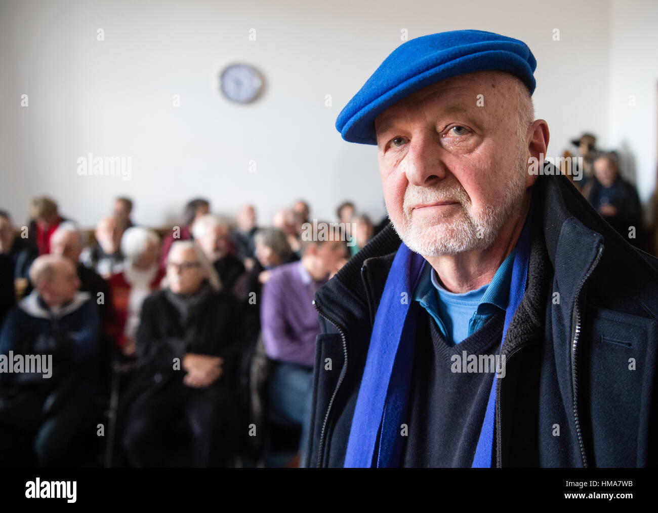 Munich, Germany. 2nd February 2017. The German artist Wolfram Kastner ...