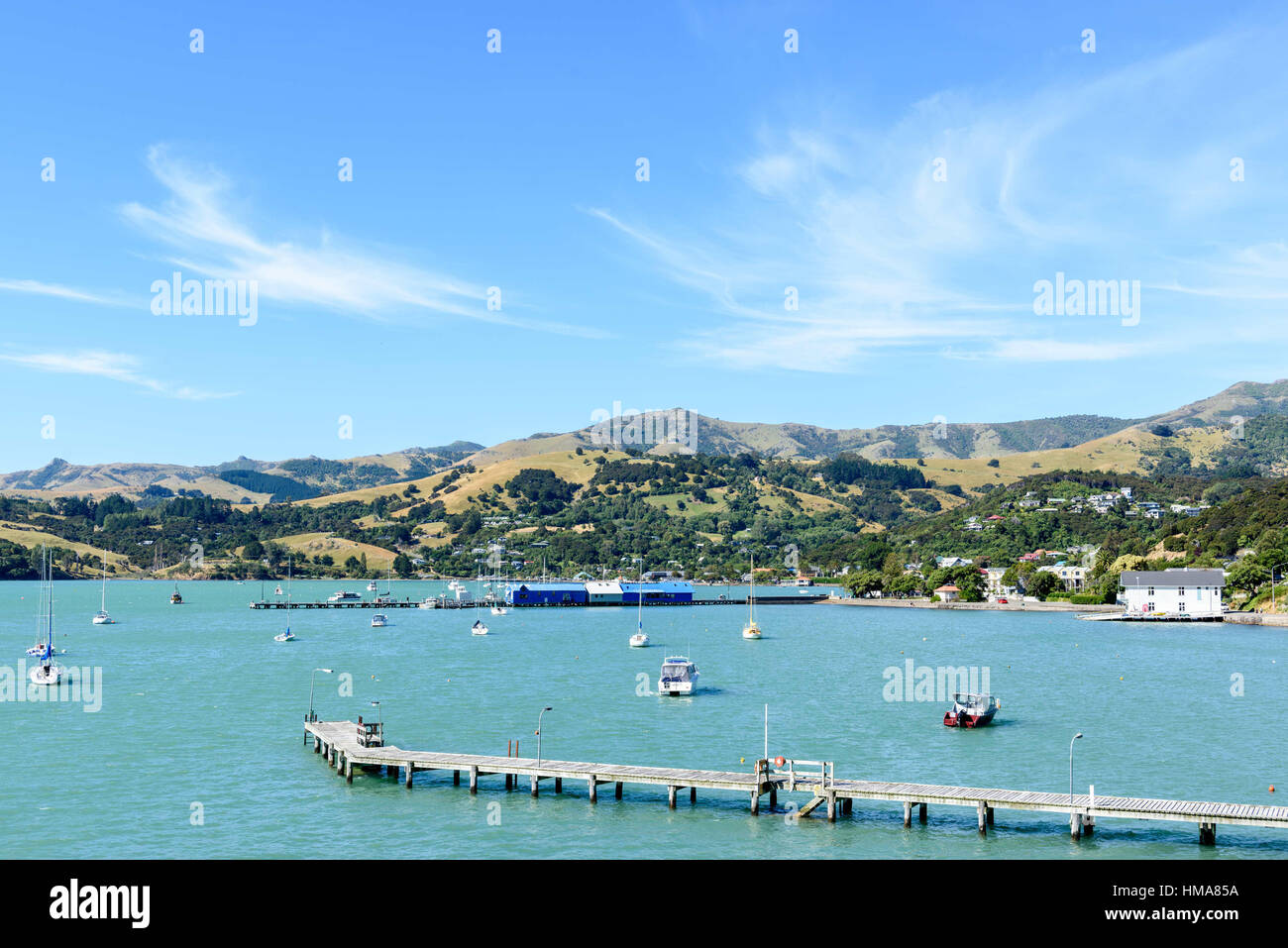 Akaroa, New Zealand. 28th Jan, 2017. Akaroa, New Zealand - January 28 ...