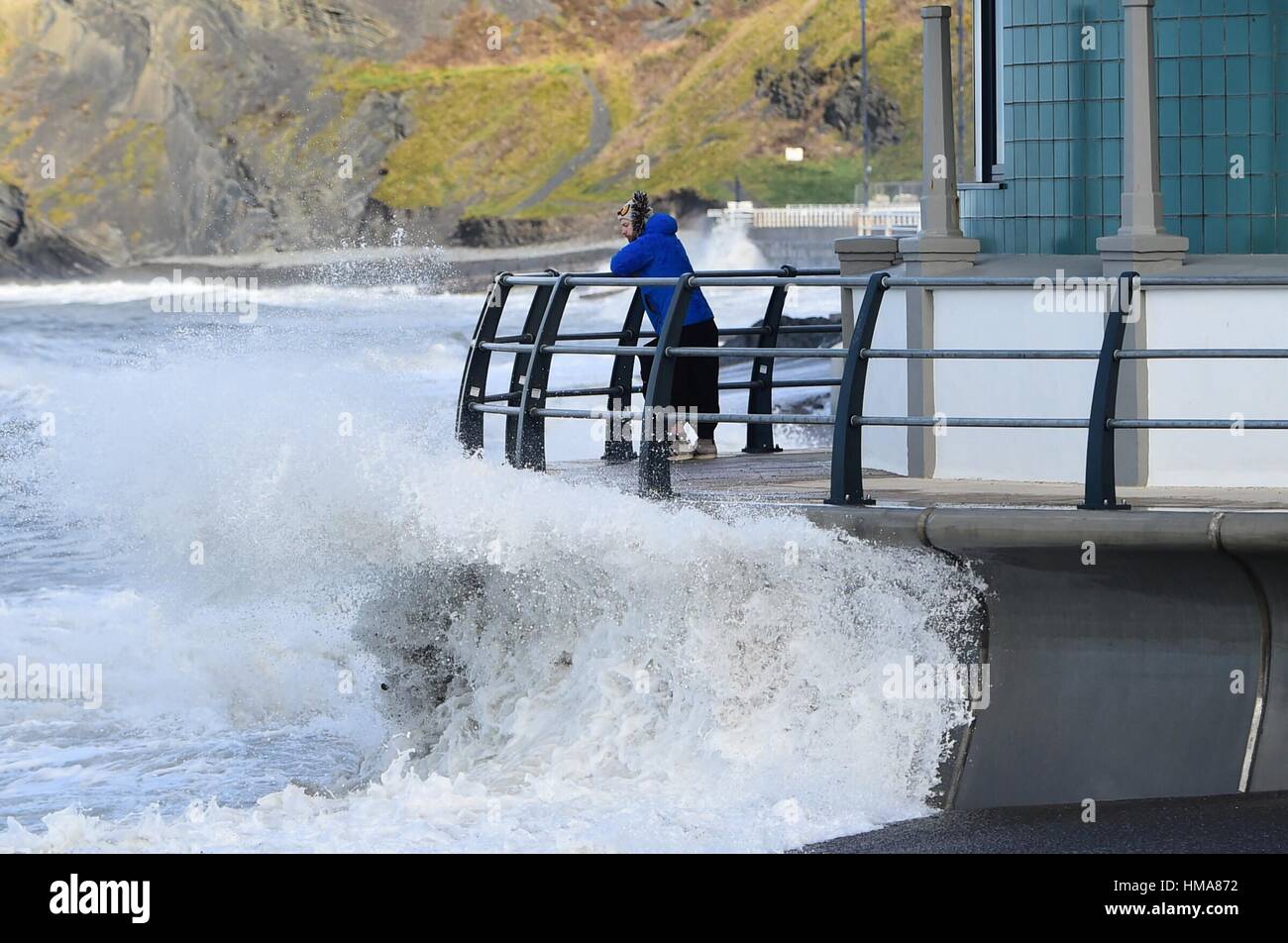 Aberystwyth Ceredigion Wales UK, Thursday 02 February 2017 UK Weather ...