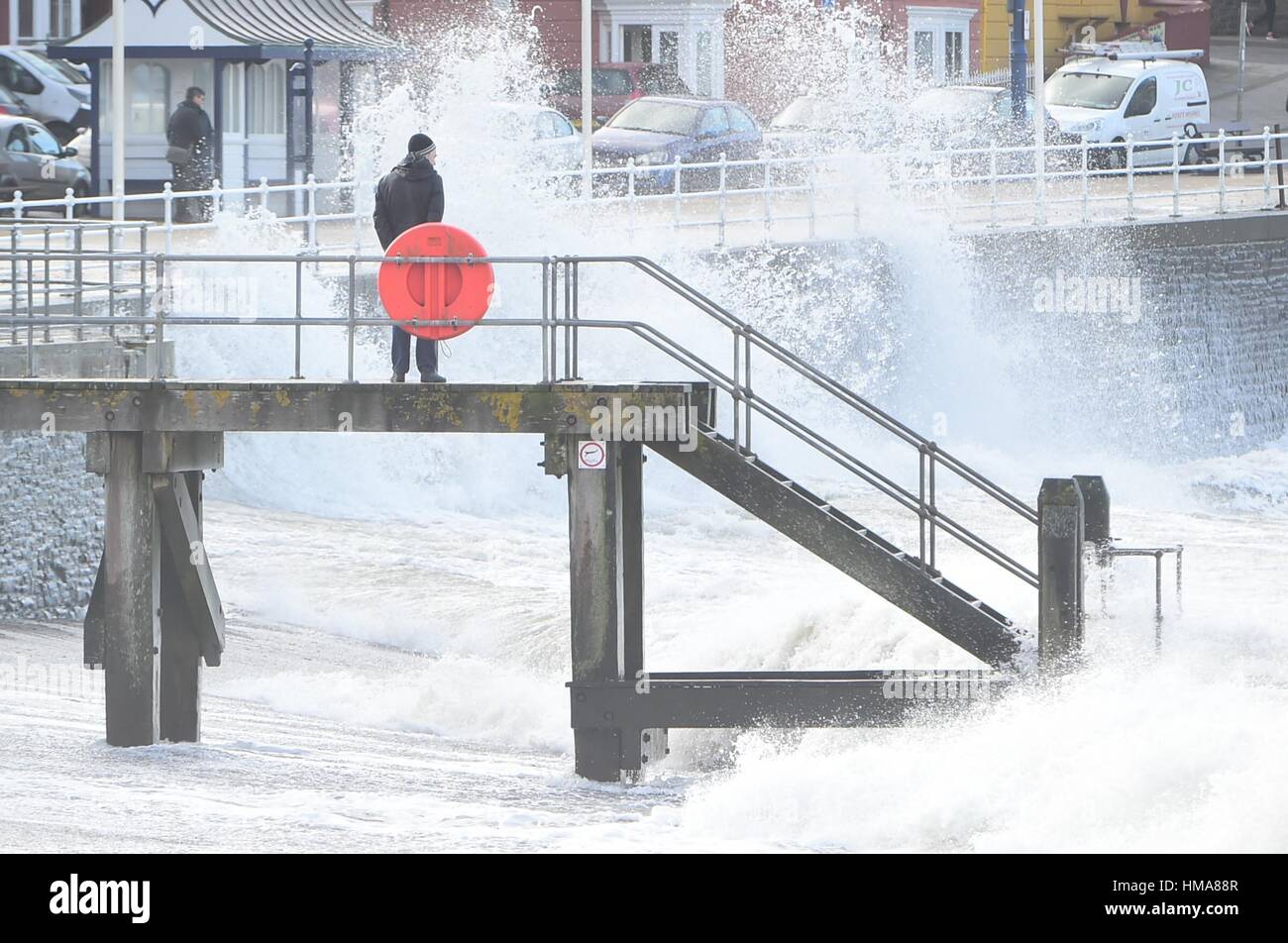 Aberystwyth Ceredigion Wales UK, Thursday 02 February 2017 UK Weather ...