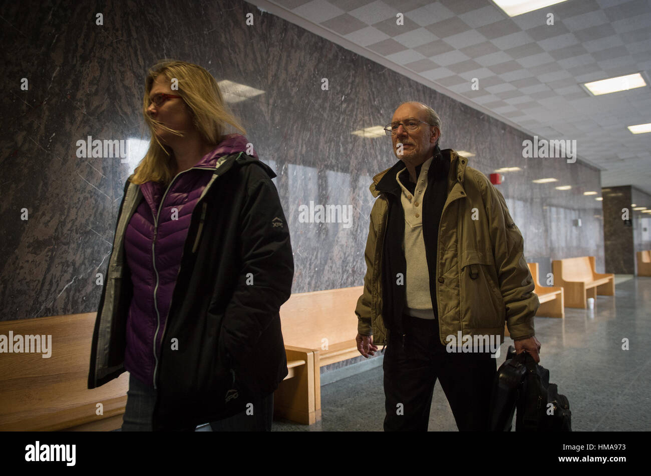 New York, NY, USA. 1st Feb, 2017. STAN PATZ arrives to the courtroom as ...