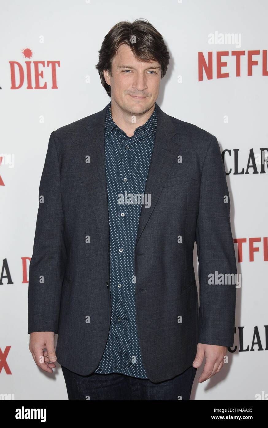 Los Angeles, California, USA. 1st Feb, 2017. Nathan Fillion at arrivals ...