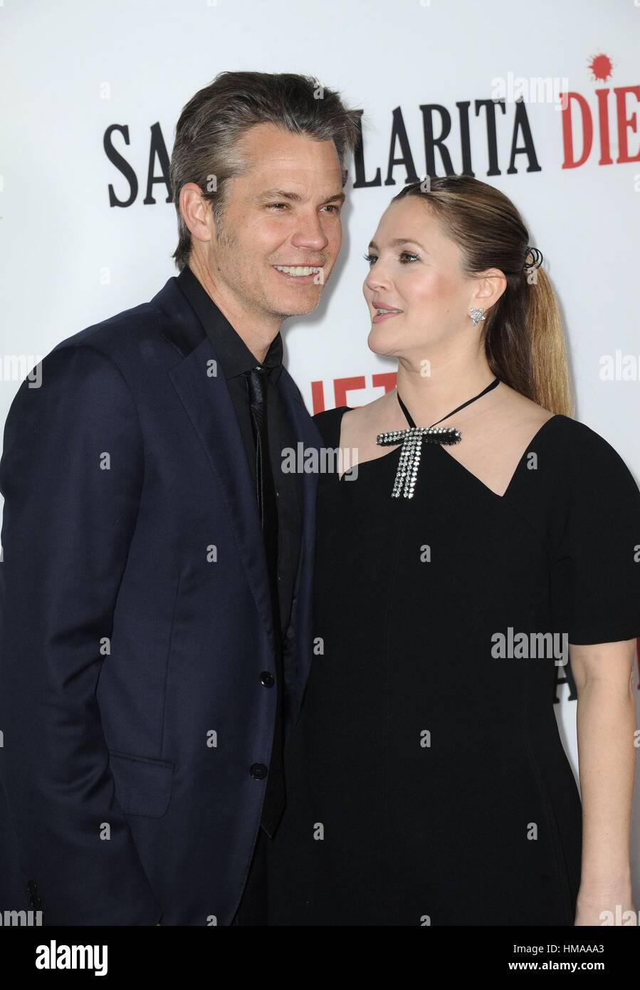 Los Angeles, California, USA. 1st Feb, 2017. Timothy Olyphant, Drew ...