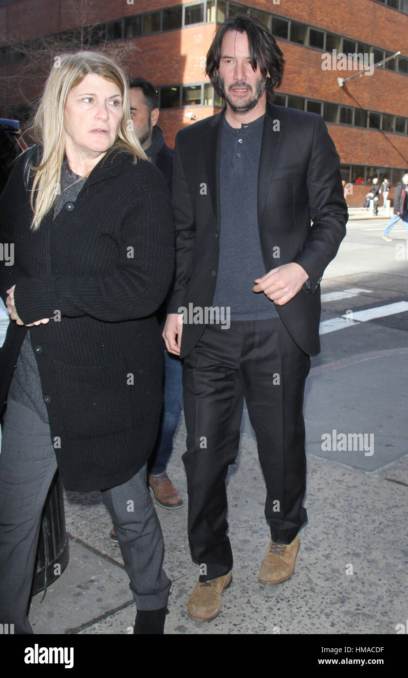 New York, USA. 2nd Feb, 2017. Keanu Reeves at AOL Build promoting his ...