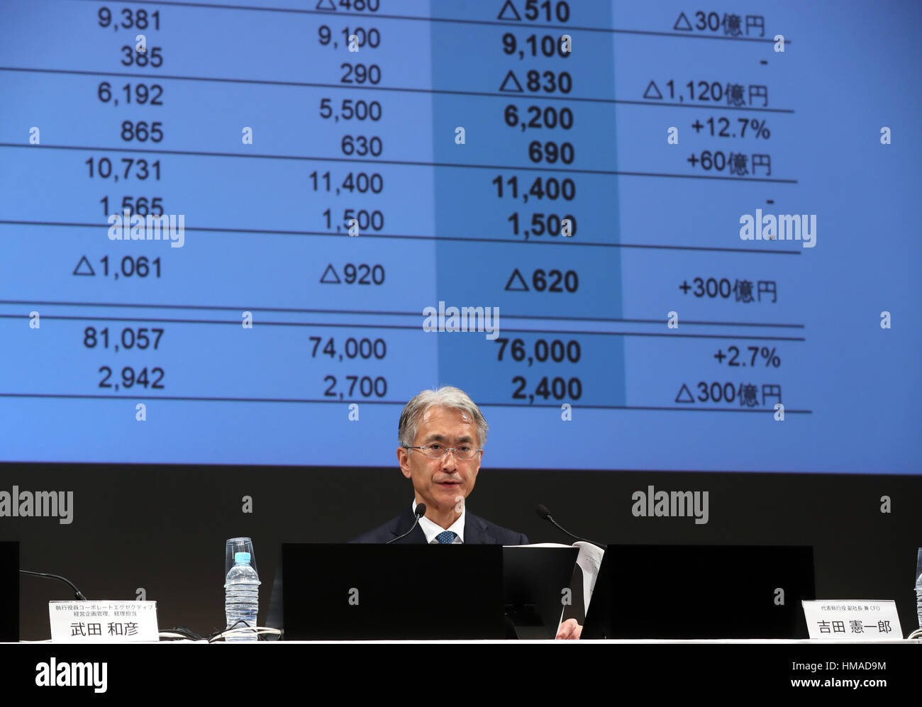 Tokyo, Japan. 2nd Feb, 2017. Japan's electronics giant Sony CFO ...