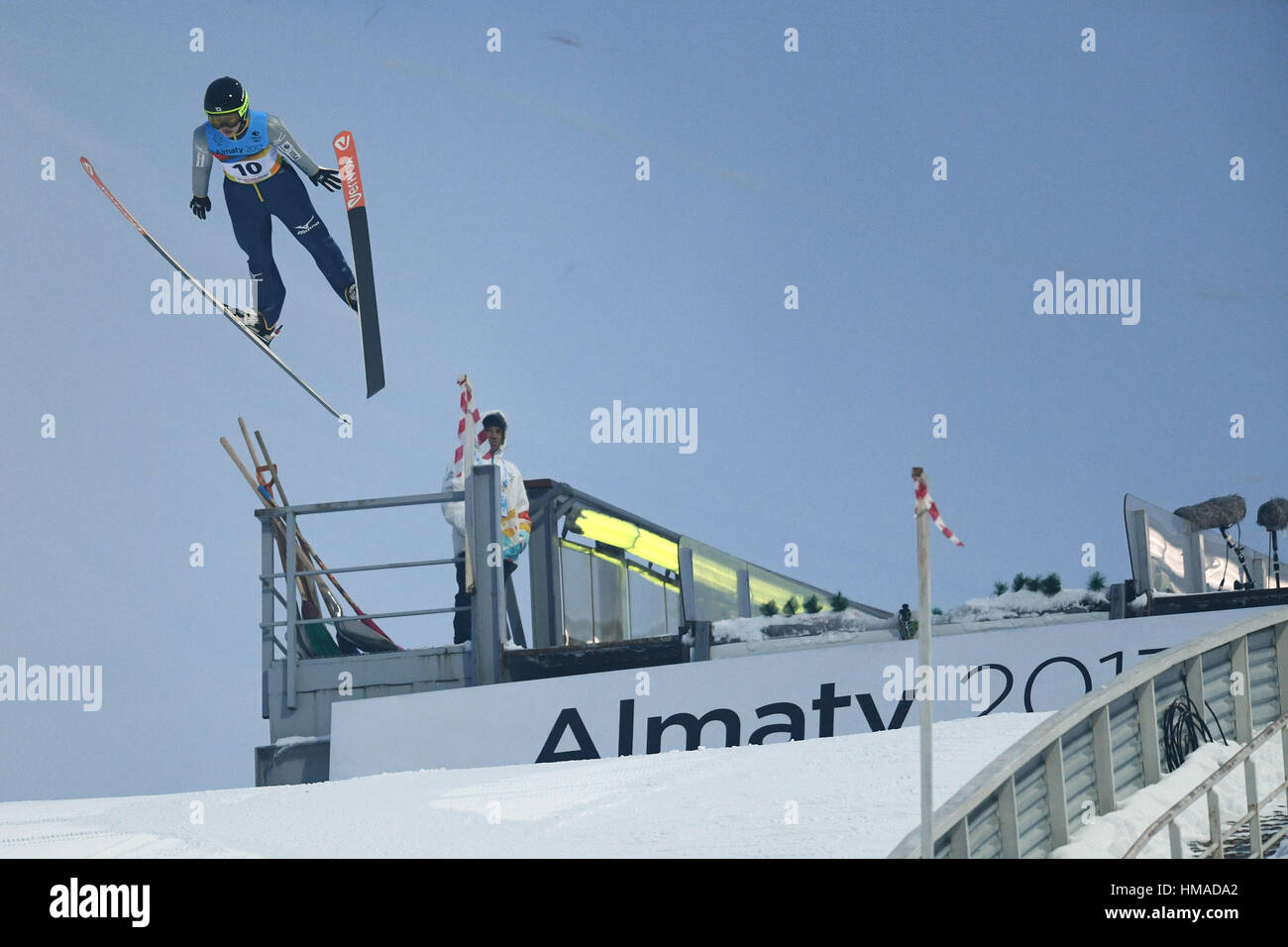 Sunkar International Ski Jumping Complex, Almaty, Kazakhstan. 1st Feb, 2017. Haruka Iwasa (JPN ...