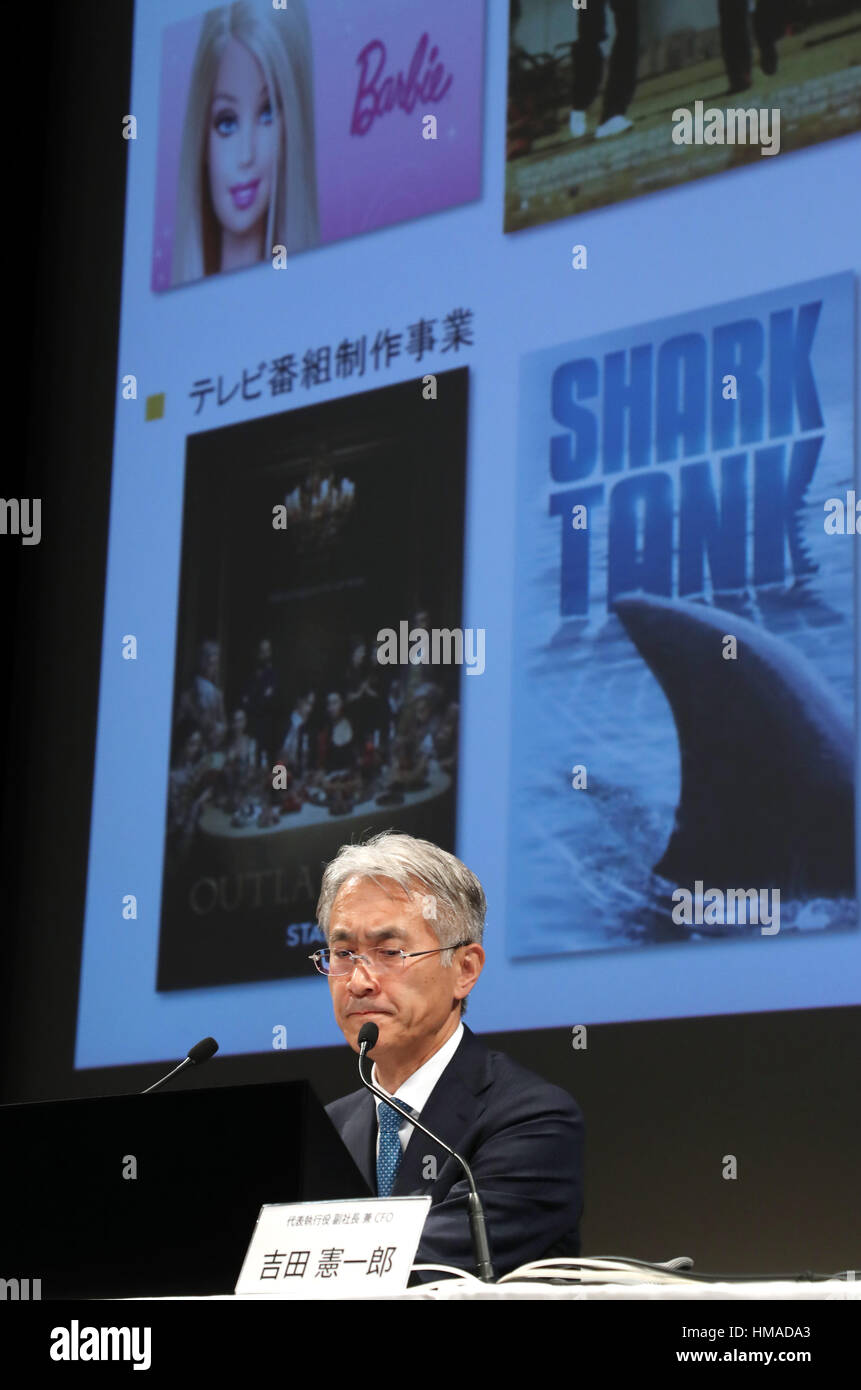 Tokyo, Japan. 2nd Feb, 2017. Japan's electronics giant Sony CFO ...