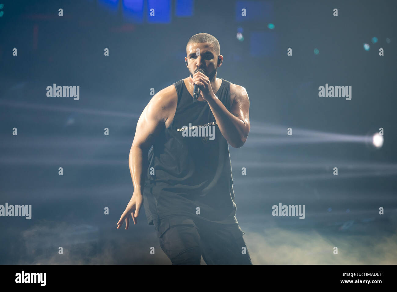 London, UK. 30th Jan, 2017. Drake, performs The boy meets world tour at ...