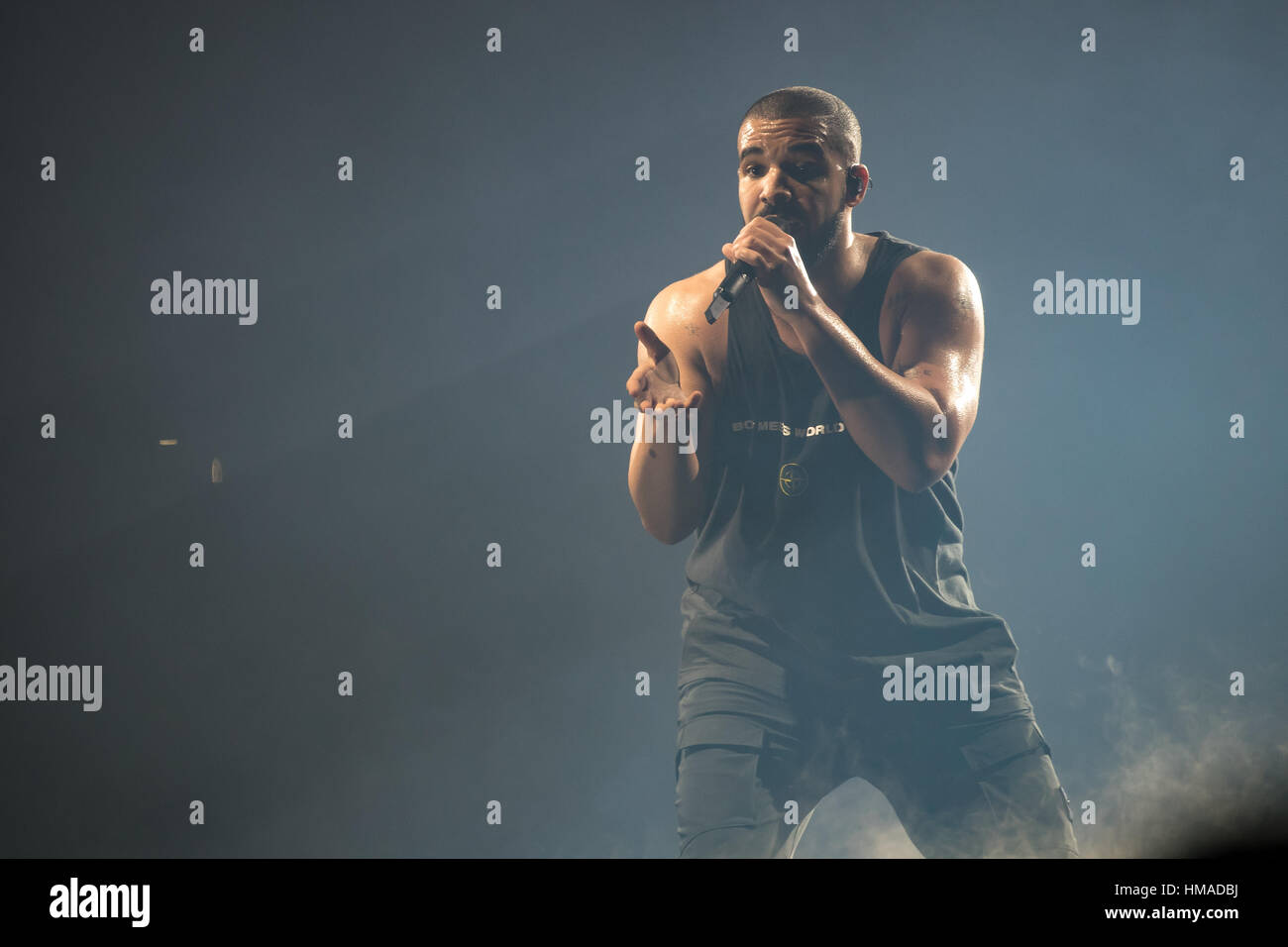 London, UK. 30th Jan, 2017. Drake, performs The boy meets world tour at ...