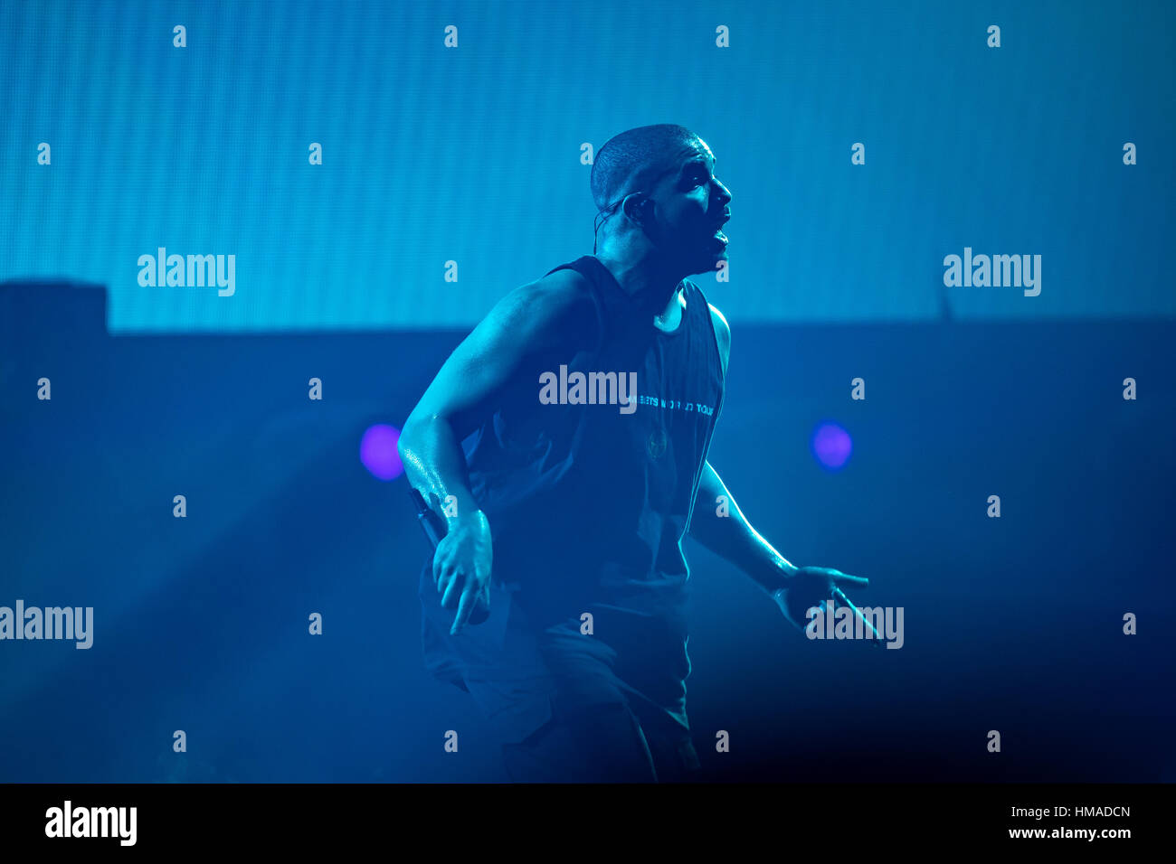 London, UK. 30th Jan, 2017. Drake, performs The boy meets world tour at ...