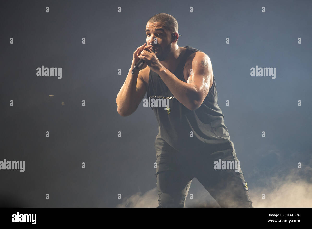 London, UK. 30th Jan, 2017. Drake, performs The boy meets world tour at ...