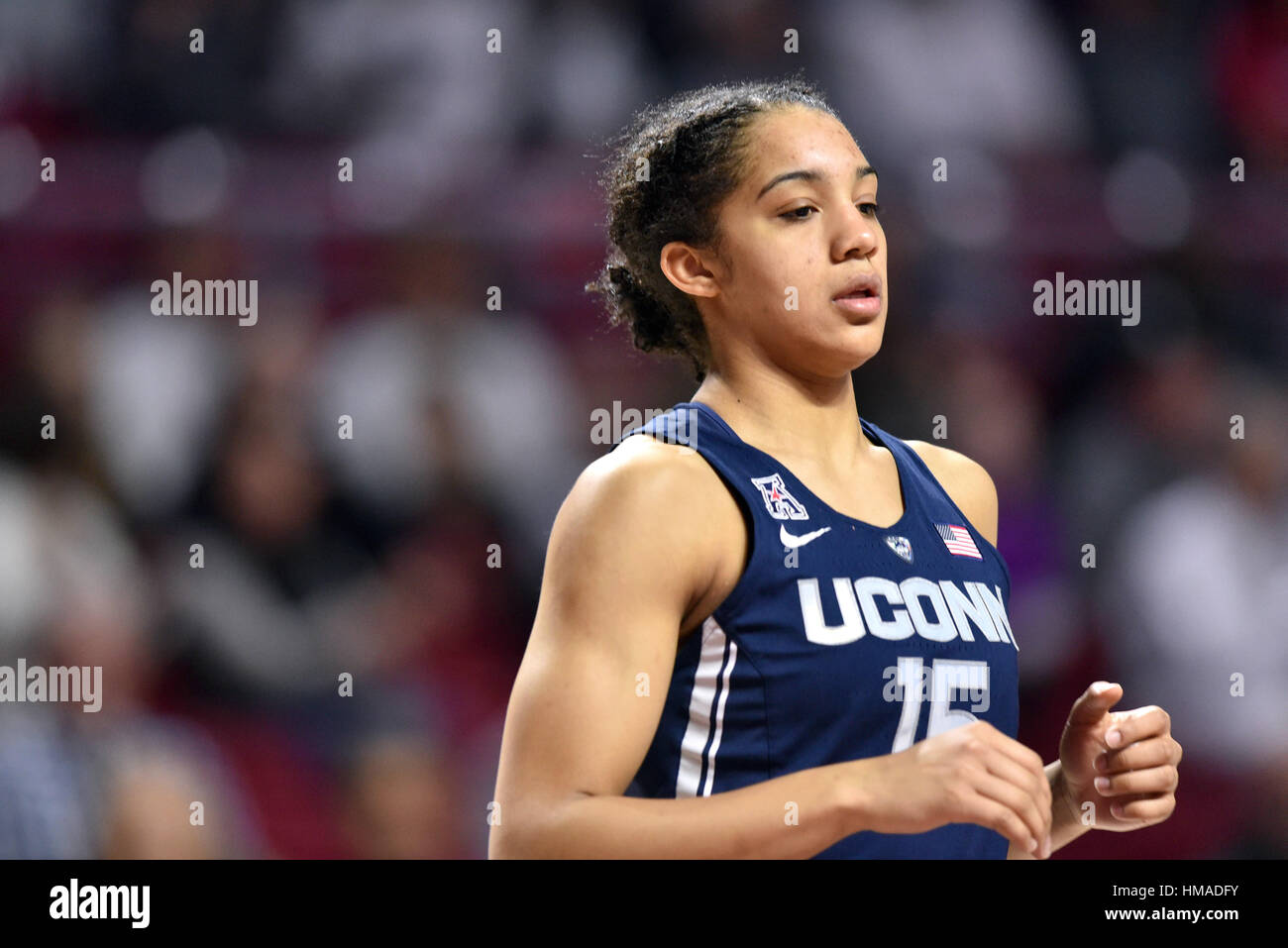 Philadelphia, USA. 1st Feb, 2017. Connecticut Huskies guard Gabby ...