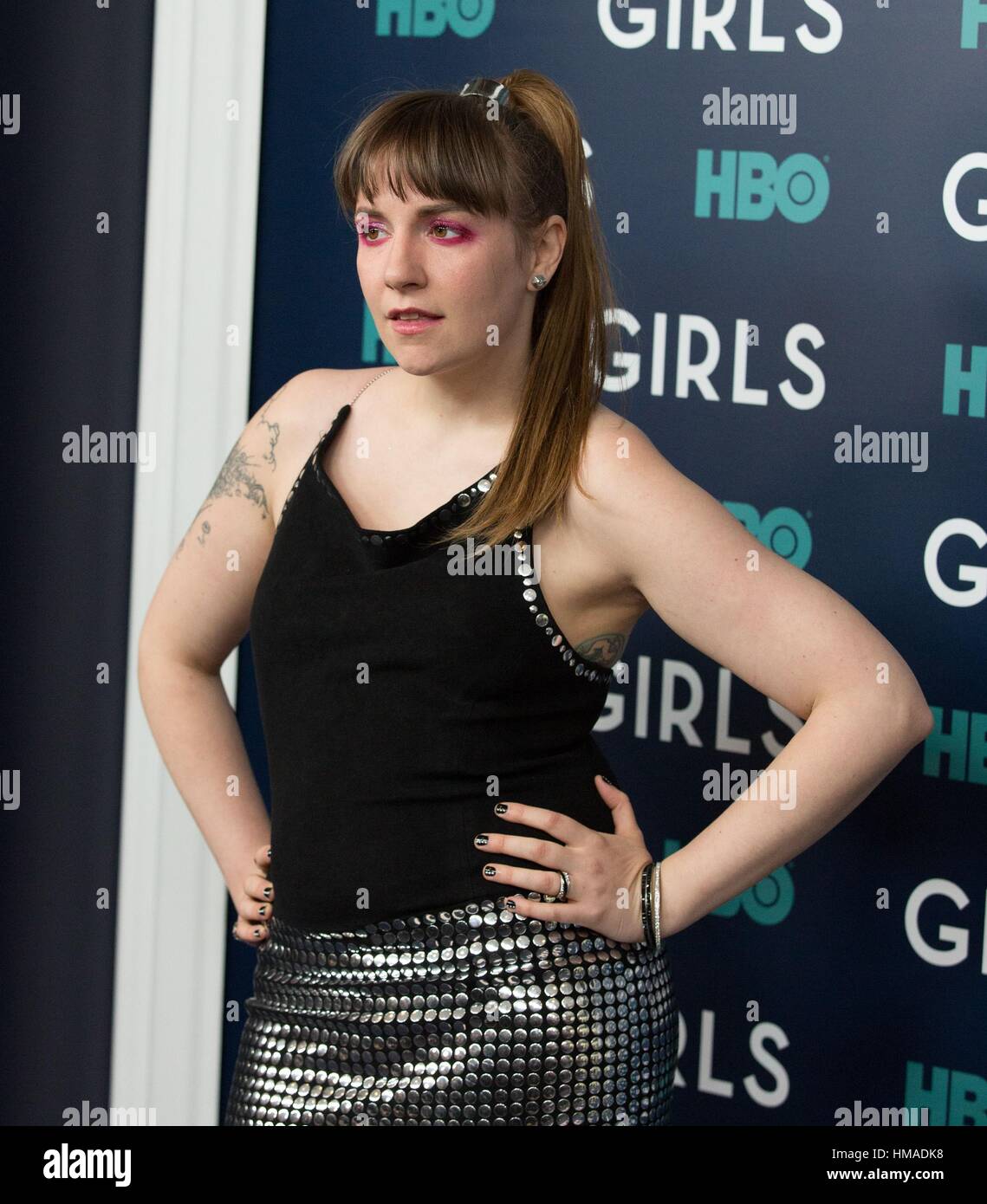 New York City, USA. 2nd Feb, 2017. Lena Dunham seen arriving at the ...