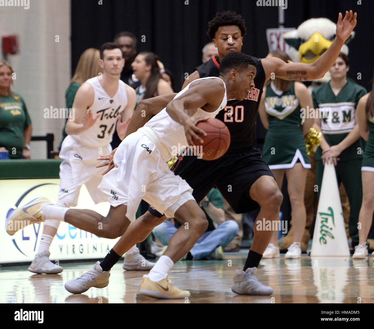 Williamsburg, USA. 2nd Feb, 2017. William and Mary guard Daniel Dixon ...