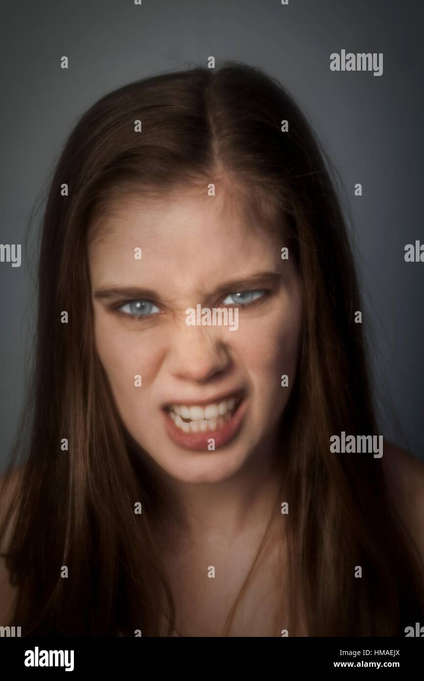 Anger contorted with rage hi-res stock photography and images - Alamy