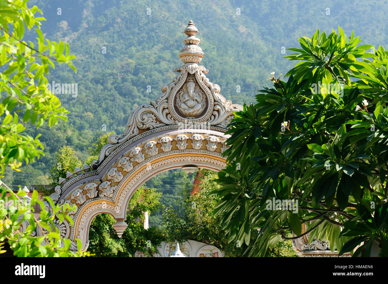 The world capitol of YOGA. Rishikesh in India Stock Photo - Alamy