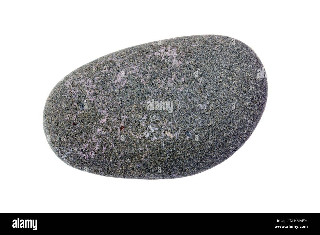 Pebble from a beach against a white background Stock Photo - Alamy